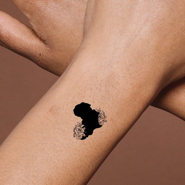 African Flower Tattoo - Etsy UK