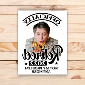 Custom Retirement Tattoos, Officially Retired Face Tats, Retiree Party ...