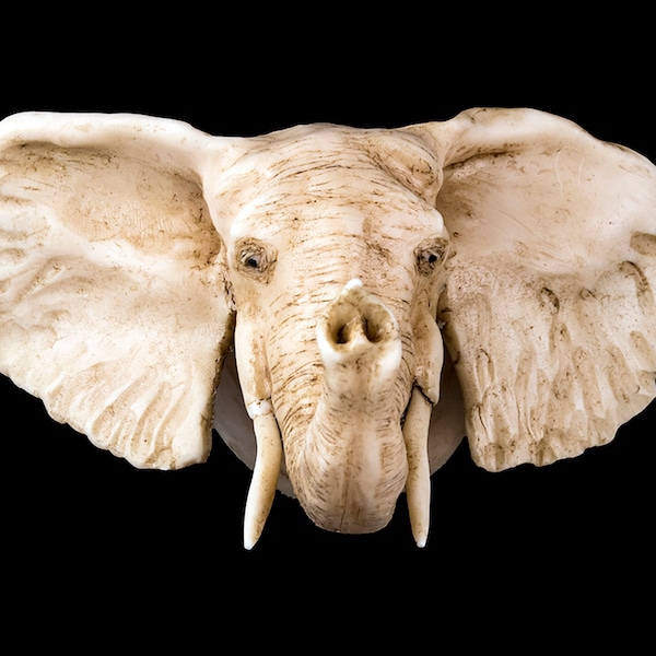 Carved Ivory Elephant - Etsy