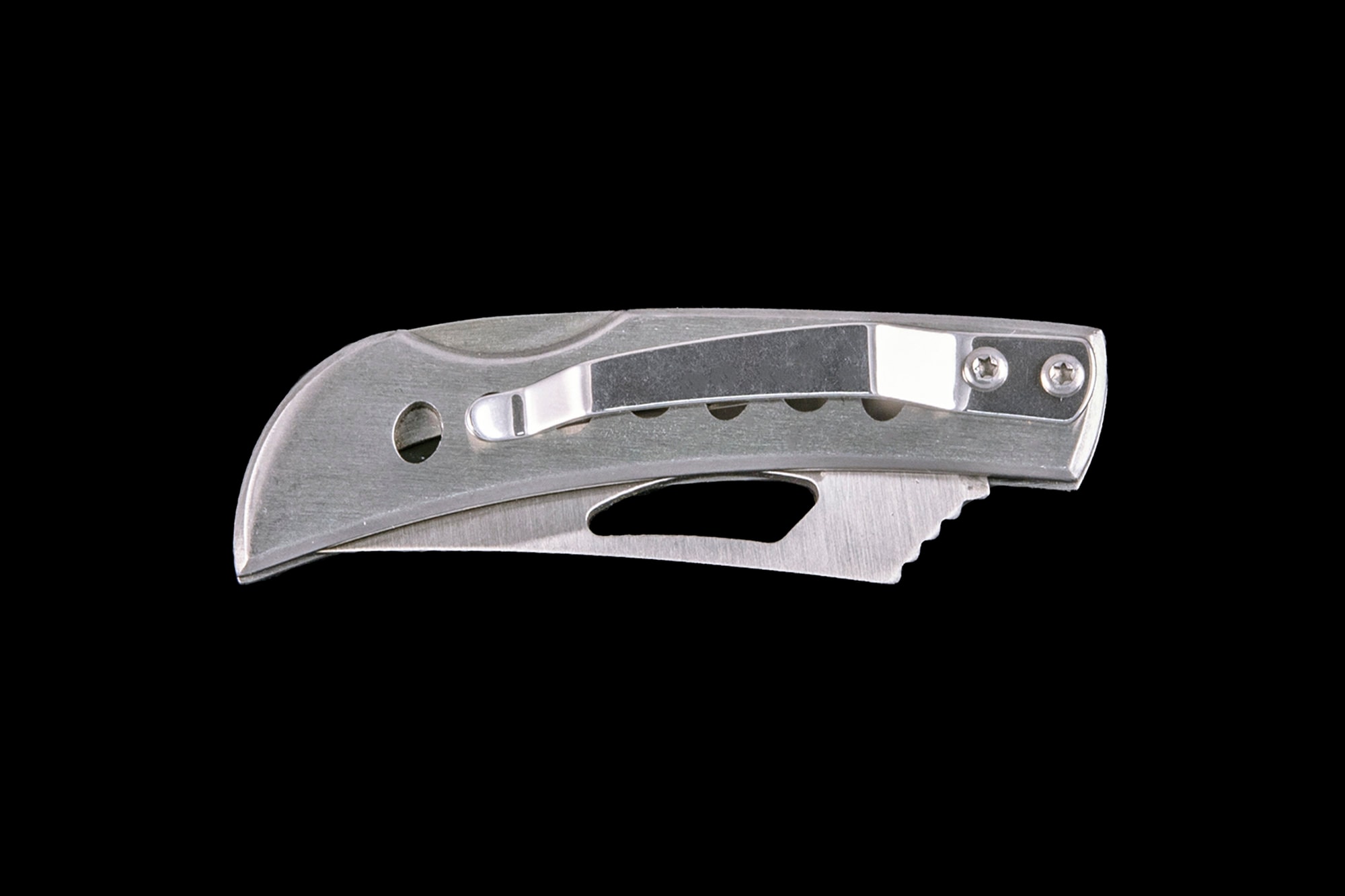 Etched Turtle Stainless Steel Silver Hawk Pocket Knife. Scrimshaw ...