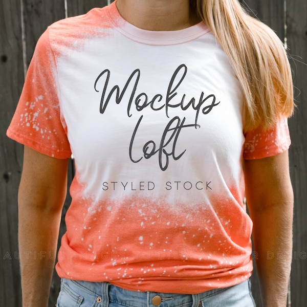 Bleached T Shirt - Etsy