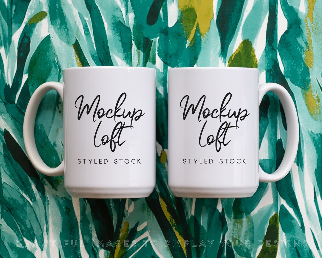 Mug Mockup | Front and Back Mug Mockup | 15 Oz. Ceramic Mug Mockup ...