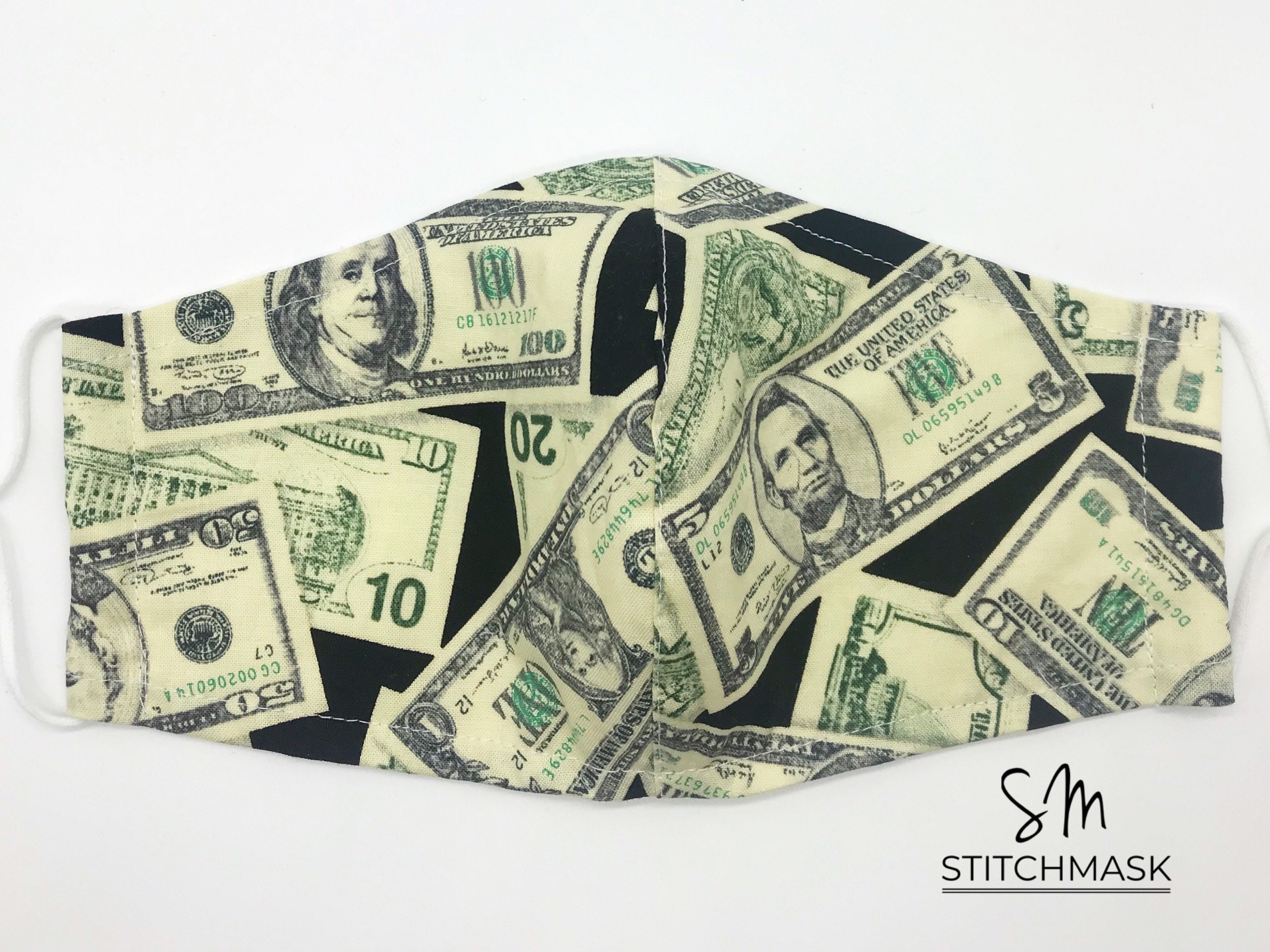 US Dollar Bills Face Mask Money Mask Pocket Filter Nose - Etsy