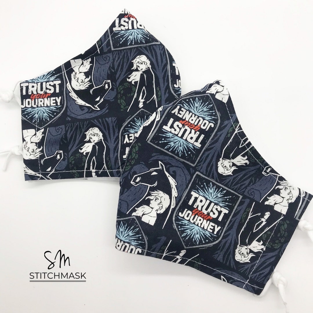 Elsa & Anna Face Mask Frozen Face Mask Filter Pocket - Etsy