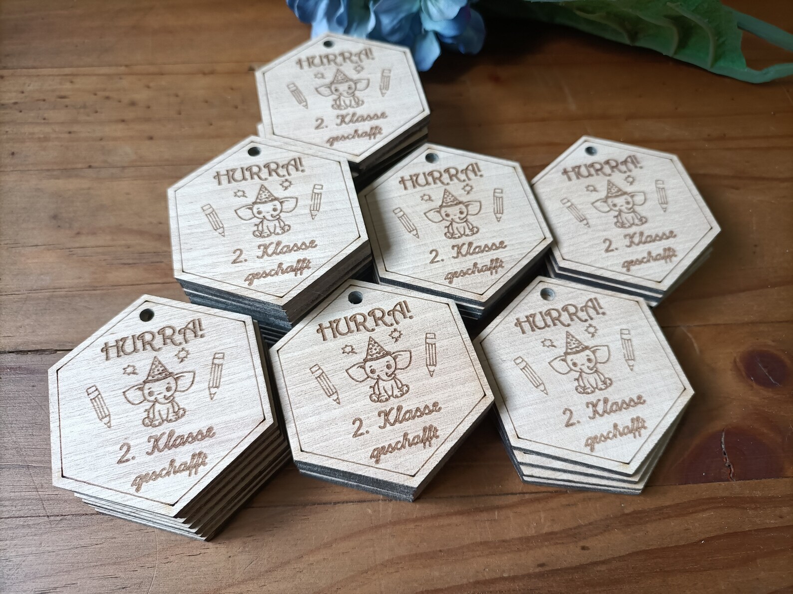 Personalized Custom Wood Tags, Custom Name - Logo Wood Tags, Wooden ...