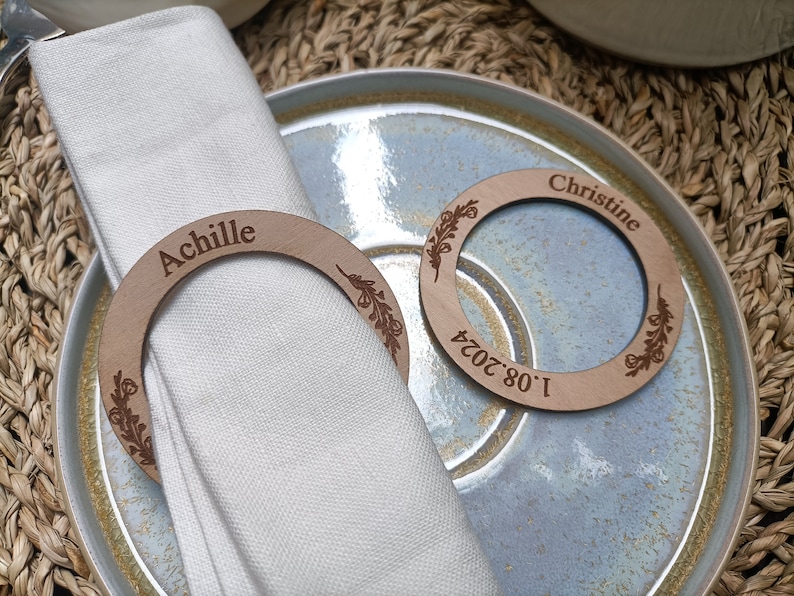 Personalized Napkin Rings - Etsy