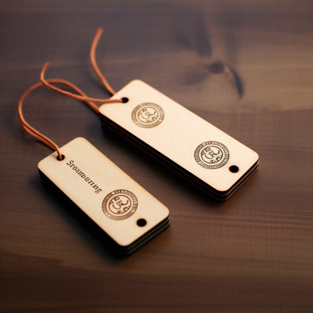 Personalized Custom Wood Tags, Custom Name - Logo Wood Tags, Wooden ...