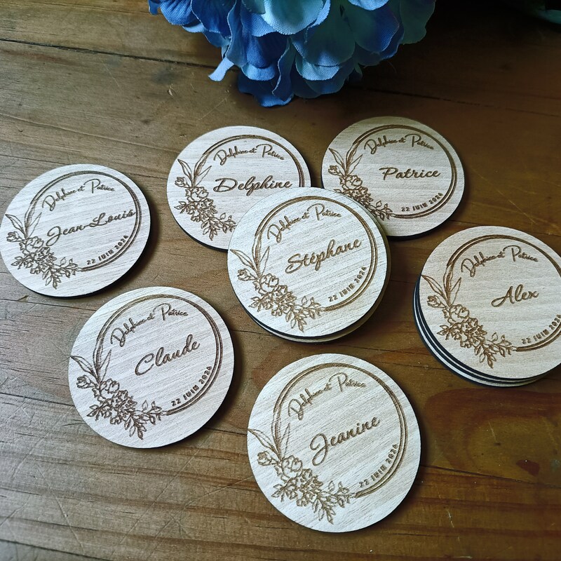 Wooden Name Tags - Etsy