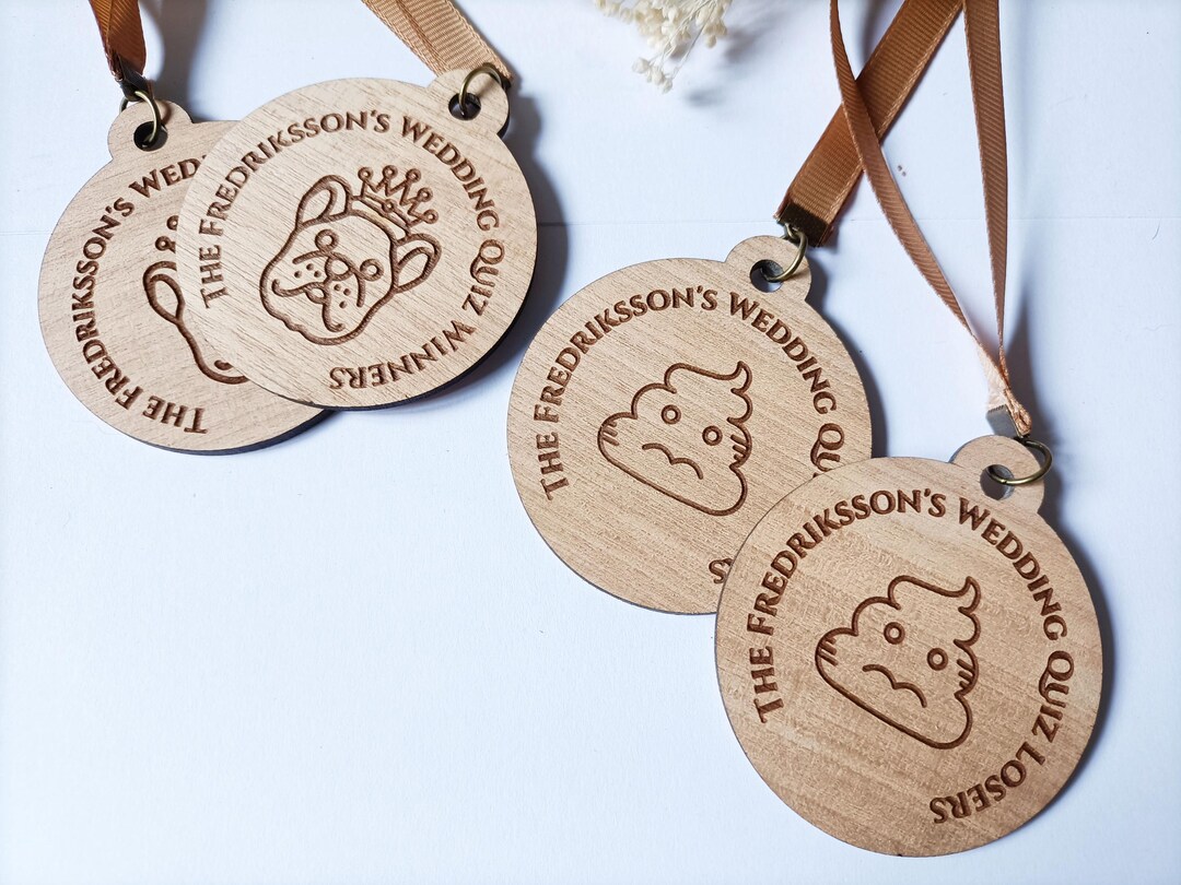 Custom Design. Wood Medal. Running. Laser Engraved. Hand Finished. Neck ...