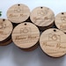 Personalized Custom Wood Tags, Custom Name - Logo Wood Tags, Wooden ...