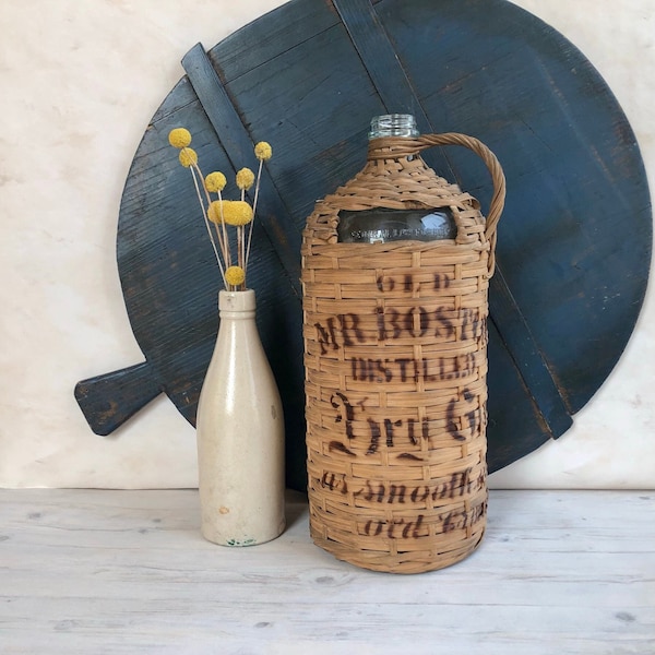 Wicker Demijohn - Etsy
