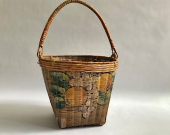 Antique Swing Handle Basket - Etsy