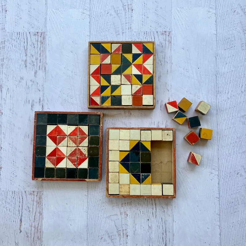 Wooden Geometric Blocks - Etsy