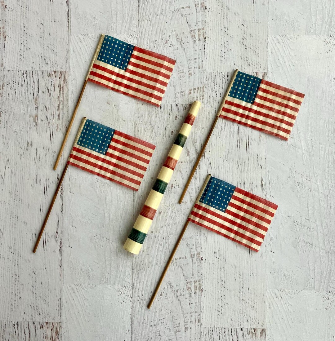 Unusual Red, White & Blue Parade Horn, Vintage Patriotic Americana ...