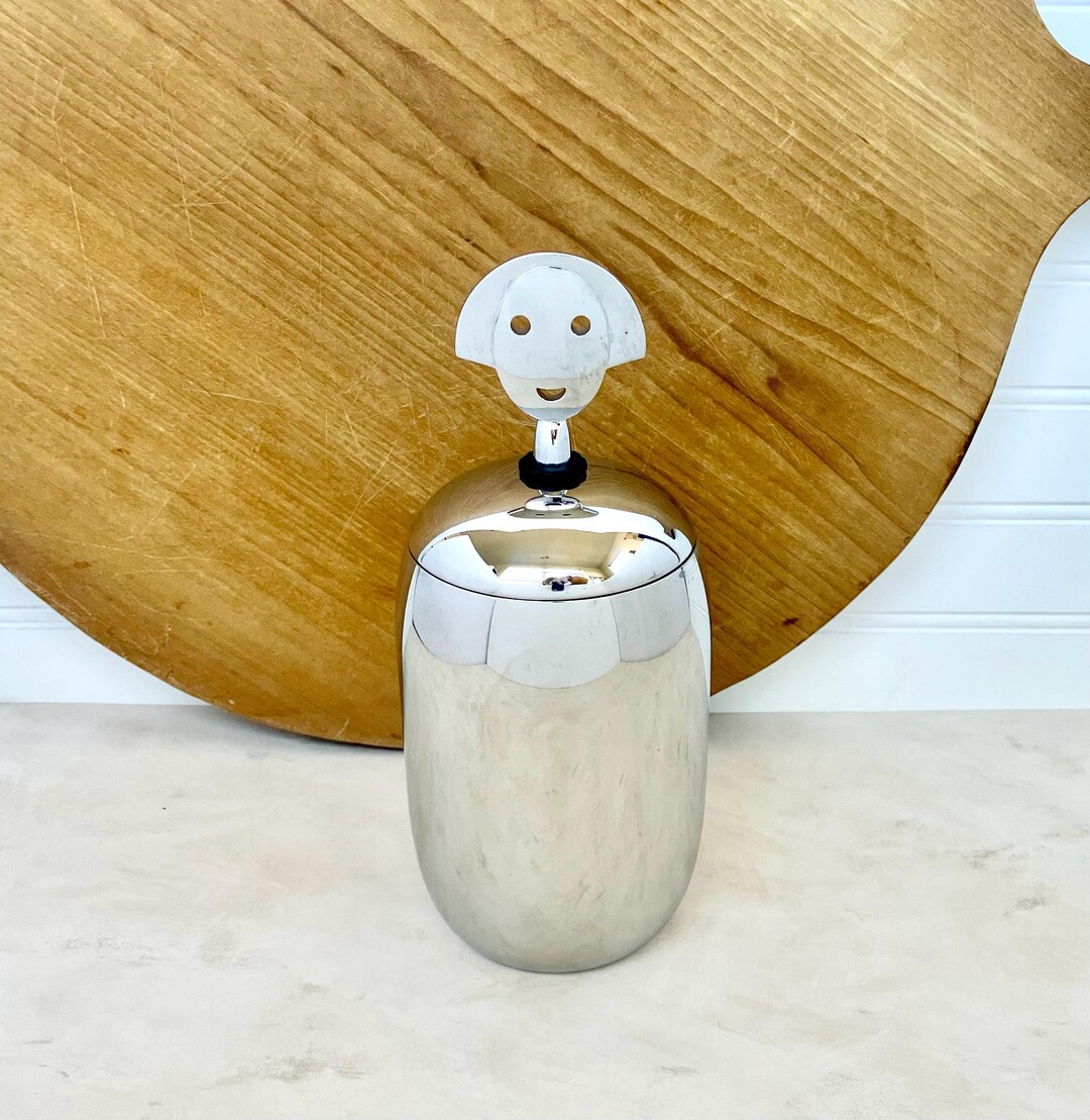 Rare Anna G Canister, Iconic 90s Post Modern Design by Alessandro ...