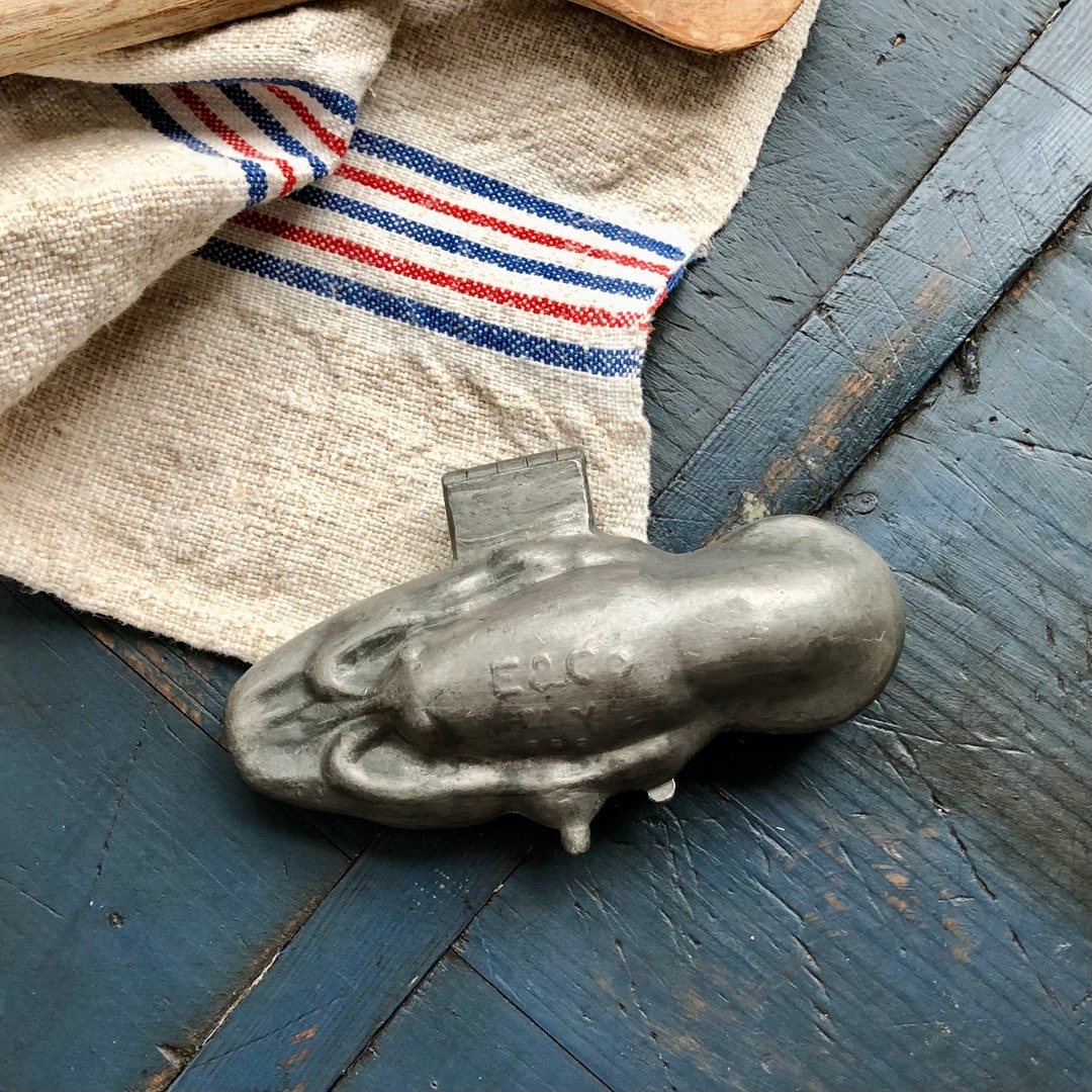 Antique Lobster Shape Pewter Mold for Chocolate, Ice Cream, Great ...