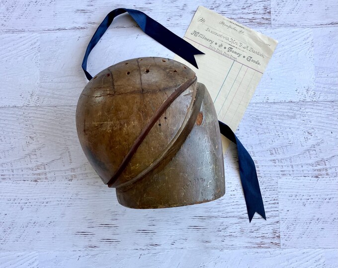 Fascinator Hat Block Circa 1940s, Vintage Milliners 22" Hat Form Mold ...
