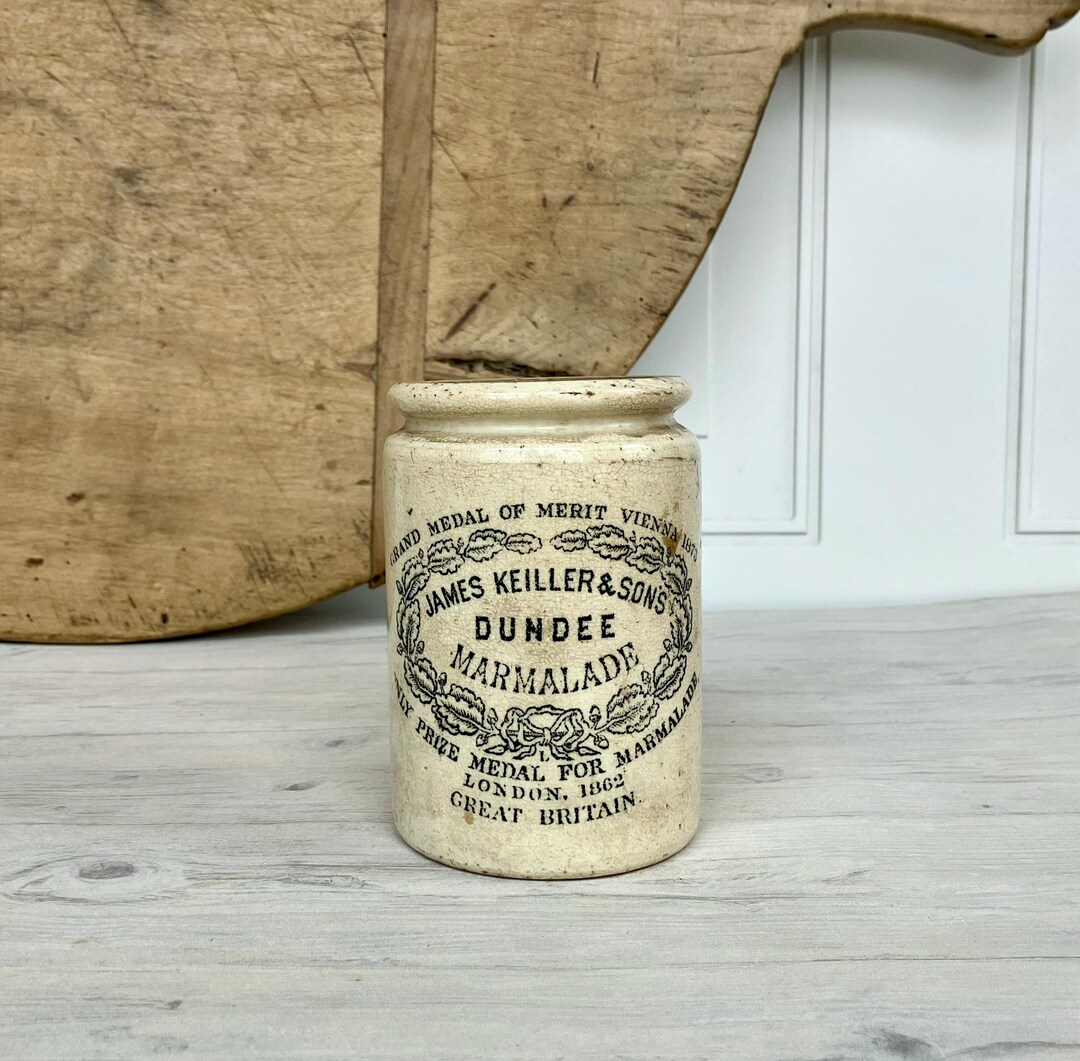 Antique Dundee Maling Marmalade Jar, Early Older English Advertising ...