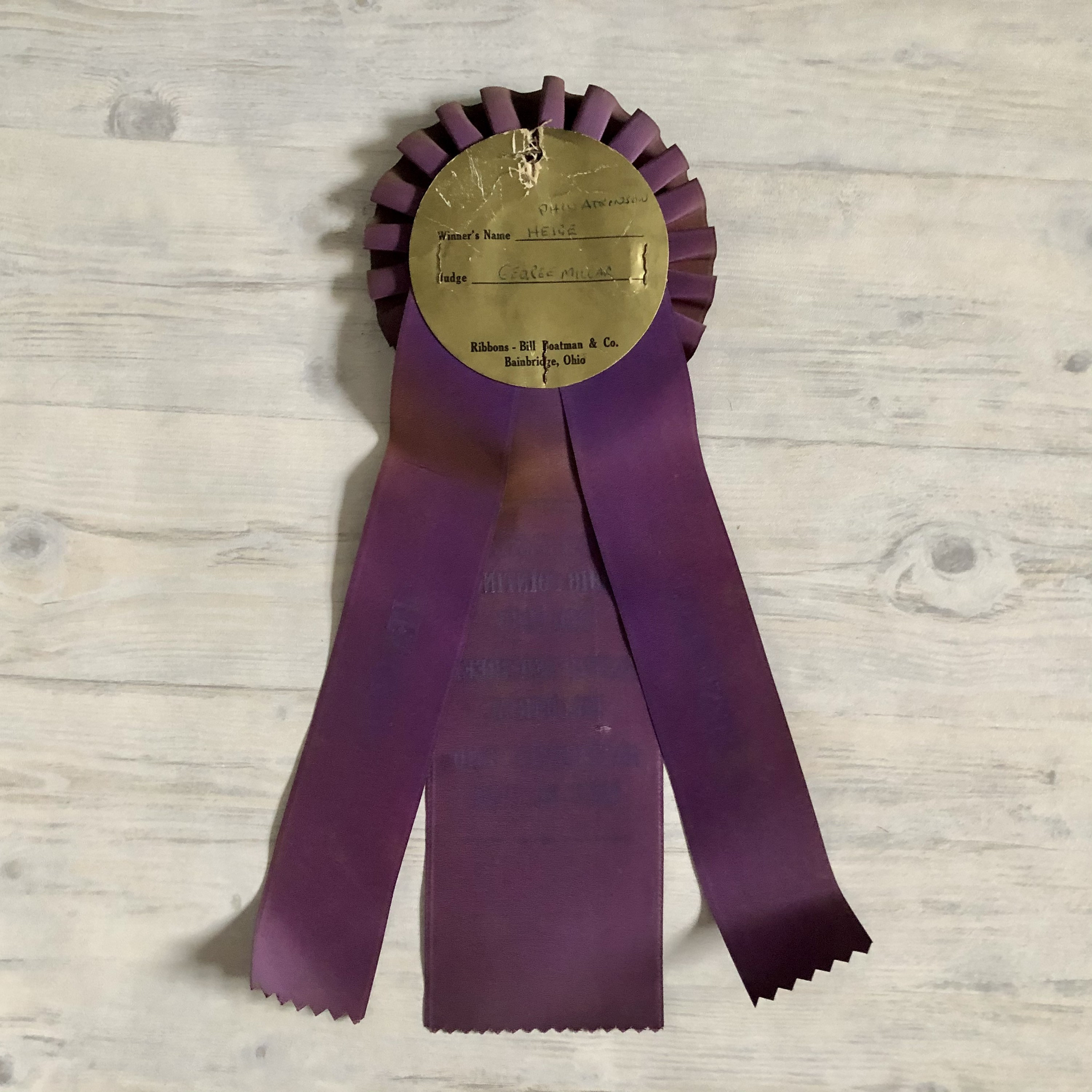 Vintage dog show award ribbon pointing dog field trial first | Etsy