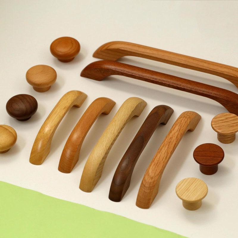 Wood Drawer Pulls - Etsy