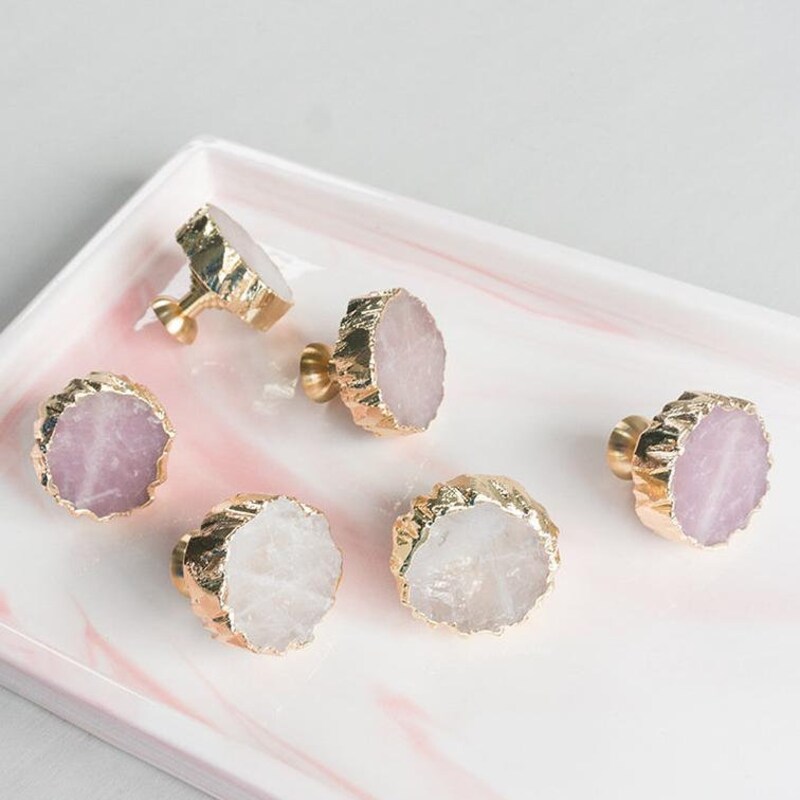 Quartz Crystal Knobs - Etsy