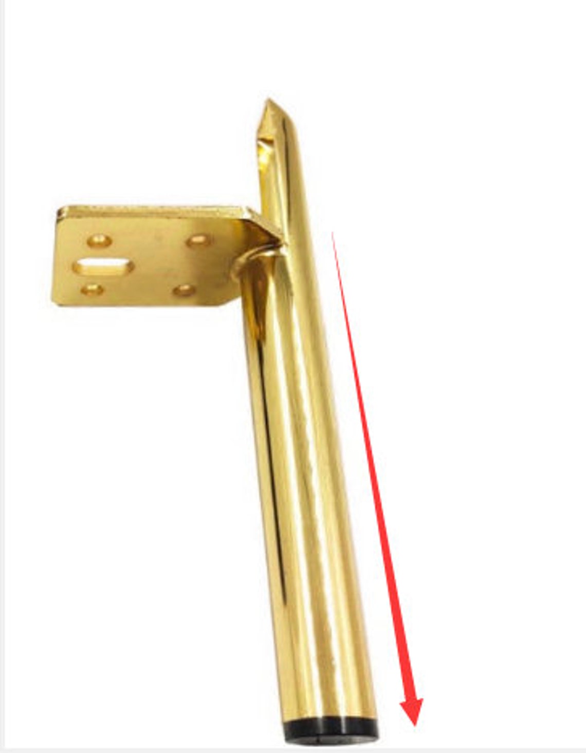 4x Modern Straight Brass Legs Coffee Table Legs Black Sofa - Etsy