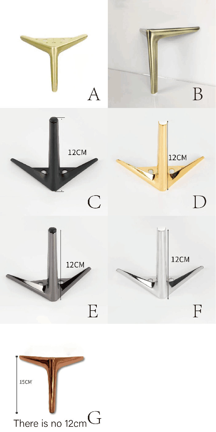 6X Modern Black Furniture Legs Minimalist Sofa Foot Cabinet - Etsy