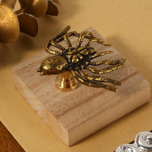 Vintage Brass Spiders Cabinet Handles Knobs, Bronze Insect Series ...