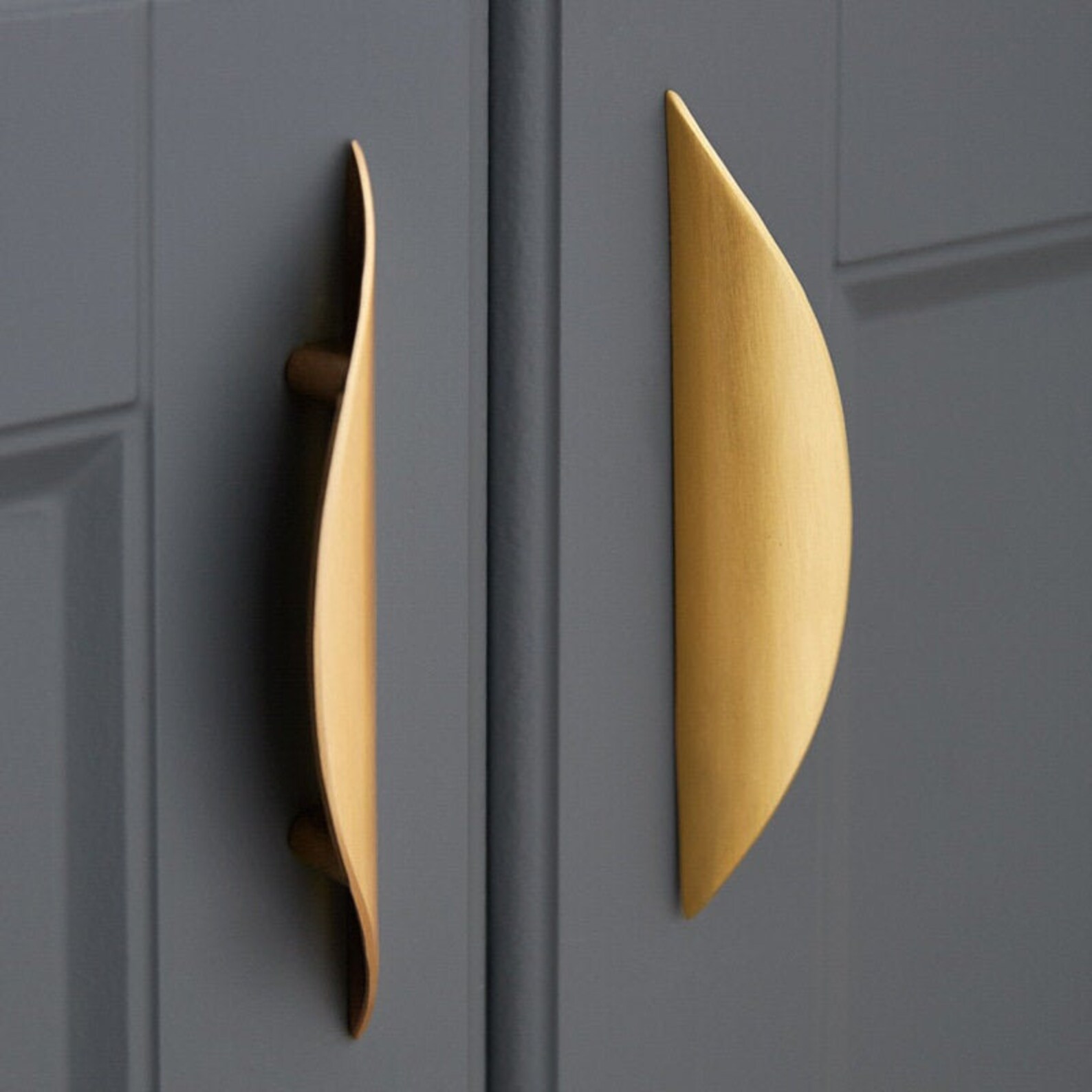 Leaf Drawer Knob Modern Cabinet Knob Gold Drawer Pull - Etsy