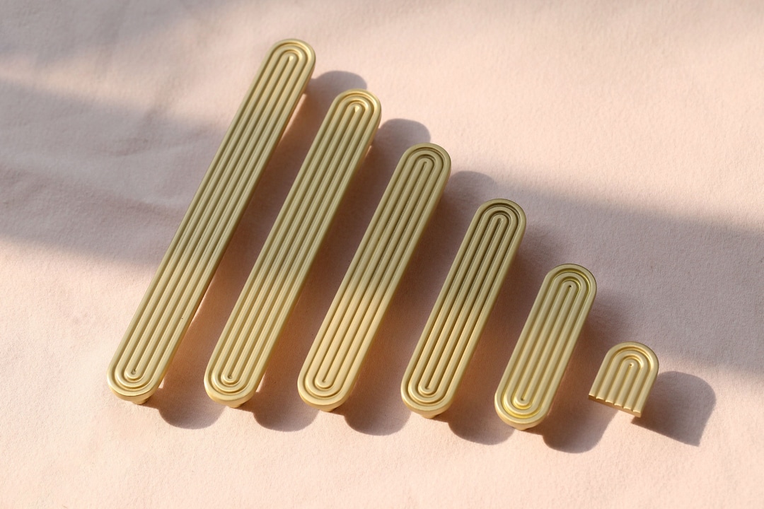 Brass Boho Rainbow Drawer Pulls Knob, Wardrobe Pull Dresser Handle Knob ...