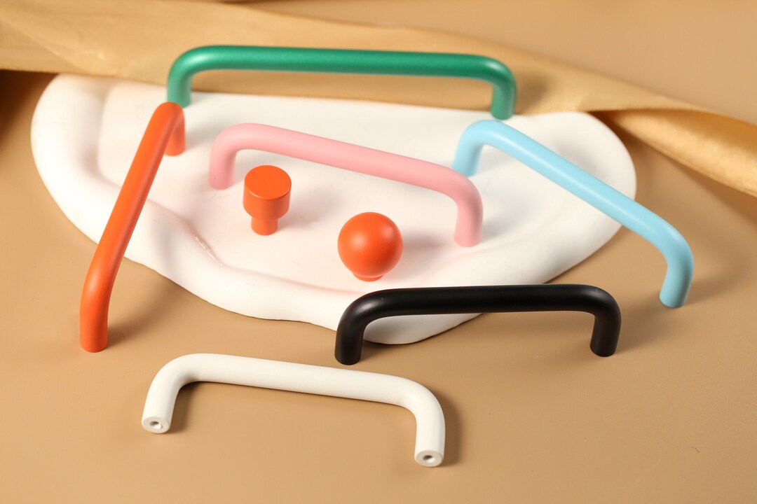 Kids Colorful Drawer Handles Knobs, Drawer Knobs Handle Pull, Slim ...