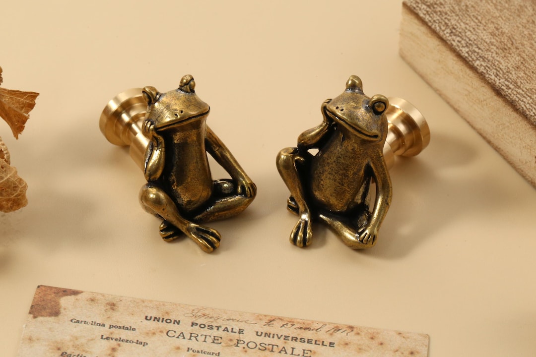 Puxadores de gaveta de armário em formato de sapo vintage, Puxadores de ...