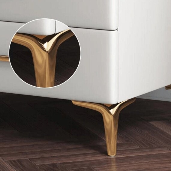 4x Furniture Leg Modern Straight Brass Legs Cabinet Legs - Etsy