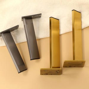 4X Minimalist Furniture Legs, Modern Replacement Legs, Cabinet Gold ...