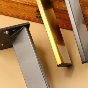 4X Minimalist Furniture Legs, Modern Replacement Legs, Cabinet Gold ...