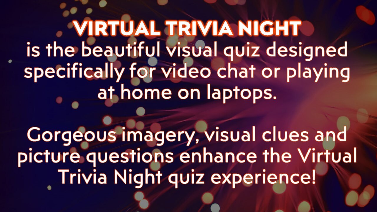 Virtual Trivia Night | Visual Lockdown Quiz for Zoom Virtual Quiz ...