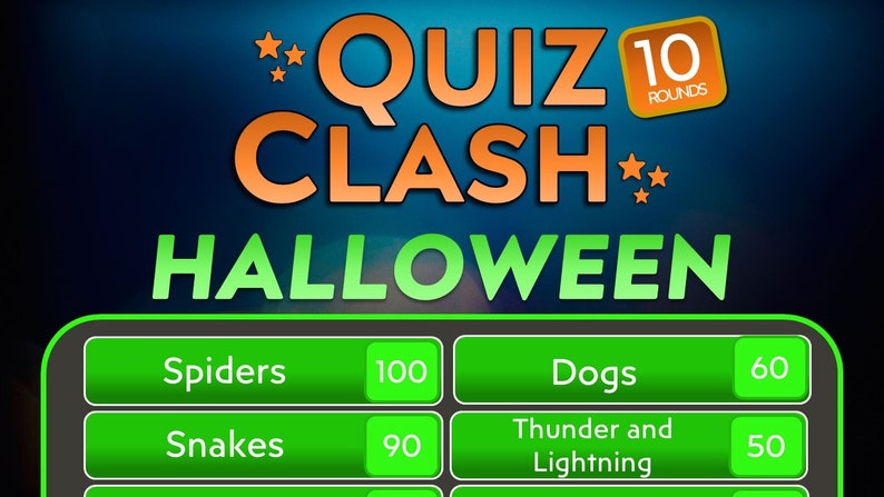 Halloween Family Feud Quiz Game – Virtual Trivia, Zoom Party (digital ...