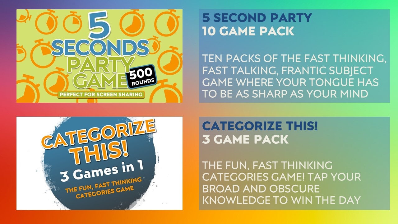 Virtual Gameshows, Quizzes and Games Fun Family Games Night Fun Quiz ...