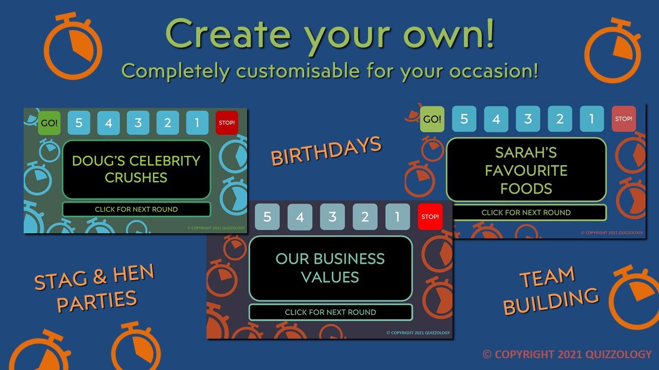 Custom Game Template | Custom Quiz | Editable Zoom Game | Fun Virtual ...