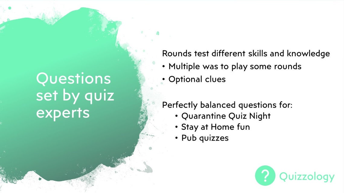 General Knowledge Quiz Book, 50 Trivia Questions (PDF Download) - Etsy UK