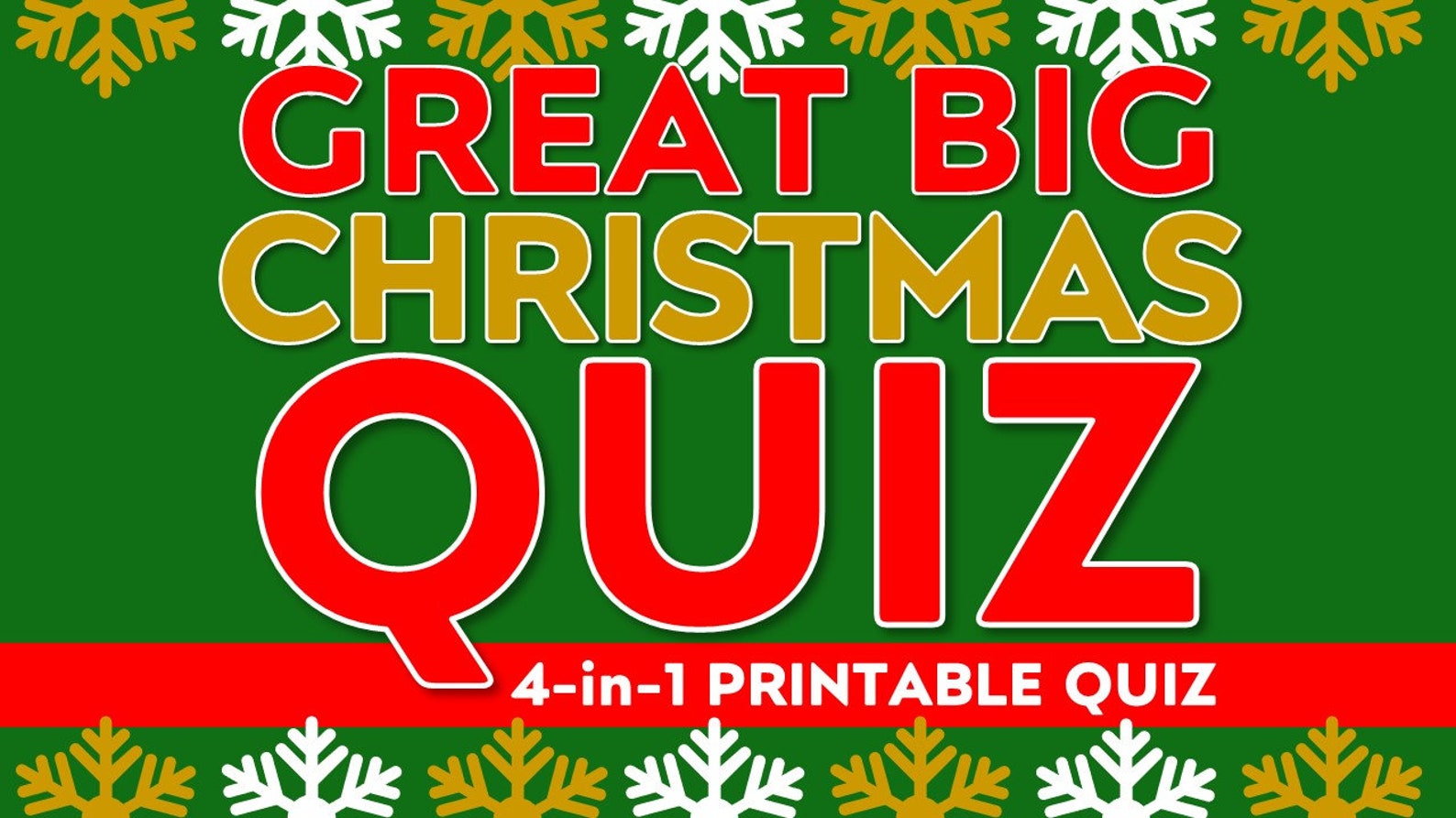 Great Big Christmas Quiz Night - Printable Christmas Quizzes ...