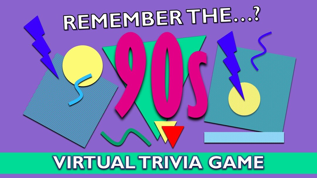 90s Quiz Fun Quiz For Zoom 90s Culture Game Virtual Etsy UK 90s Quiz Fun Quiz For Zoom 90s Culture Game Virtual Etsy UK