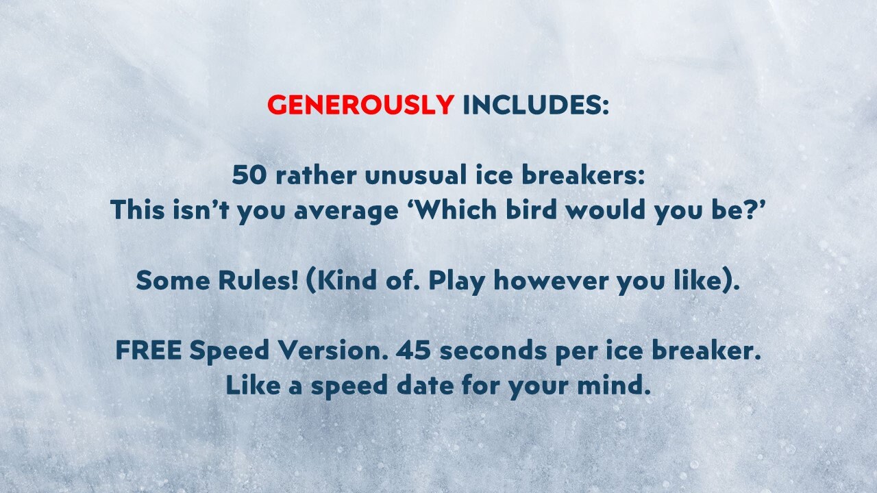Virtual Ice Breakers (rather Unusual) | Ice Breaker Game for Zoom Games ...