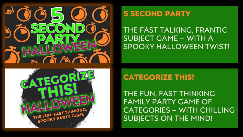 Halloween Virtual Party Games Halloween Quiz Games - Etsy UK