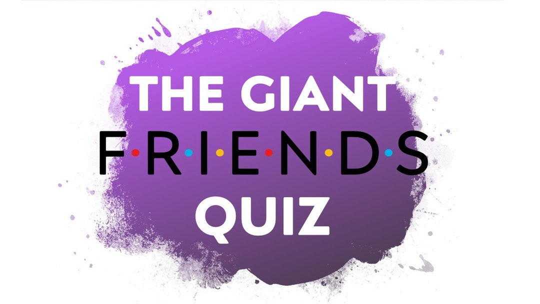 FRIENDS TV SHOW Quiz | Printable Friends Quiz Book for Friends Theme ...