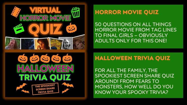 Halloween Virtual Party Games Halloween Quiz Games - Etsy UK