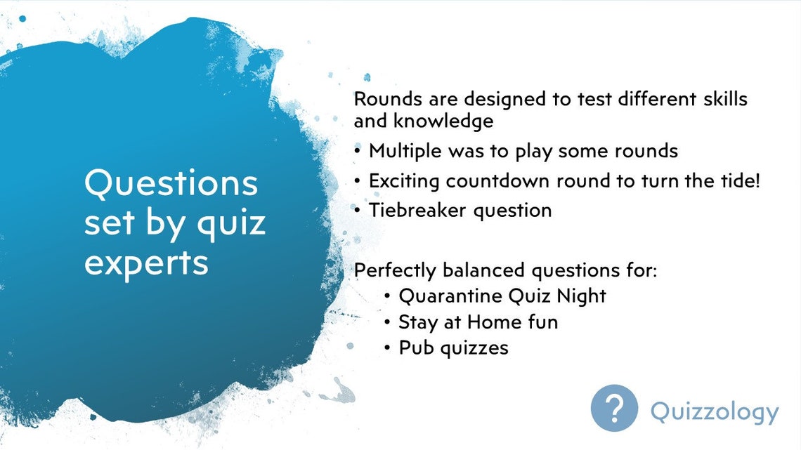 Great Big Trivia Quiz Night Virtual Quiz Games Night - Etsy UK