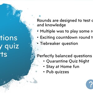 Great Big Trivia Quiz Night | Virtual Quiz | Games Night | Ready Made ...