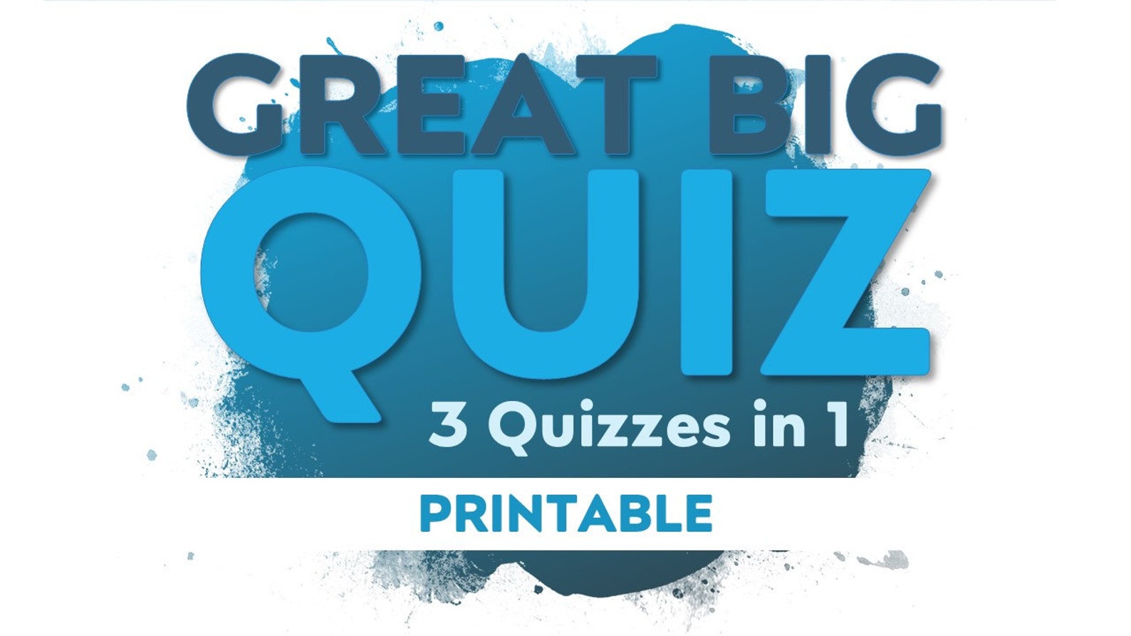 Great Big Quiz Night - Printable Trivia Quiz Book for Virtual Quiz ...