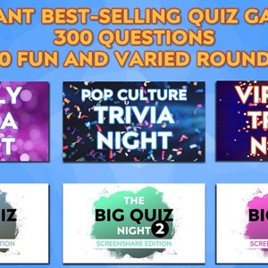 Virtual Quiz Night | Family Trivia Game | Zoom Quiz Download | Screen ...